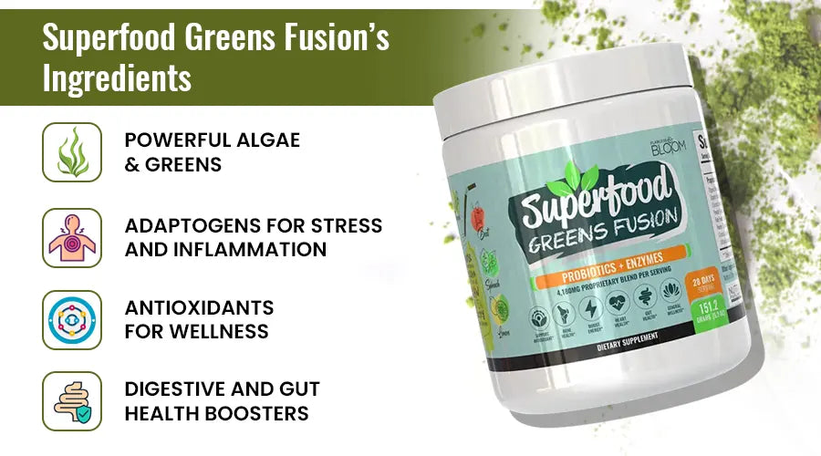 Superfood Greens Fusion Ingredients: Benefits & Health Boosters